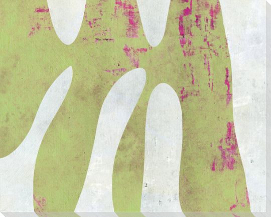 Elliptical Green Wrapped Canvas Giclee Art Print Wall Art - Wall Decor ...