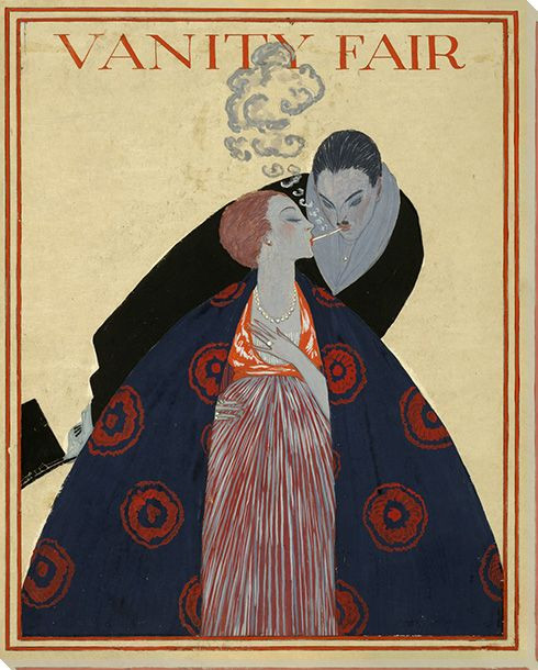Vanity Fair Man And Woman Wrapped Canvas Giclee Art Print Wall Art ...