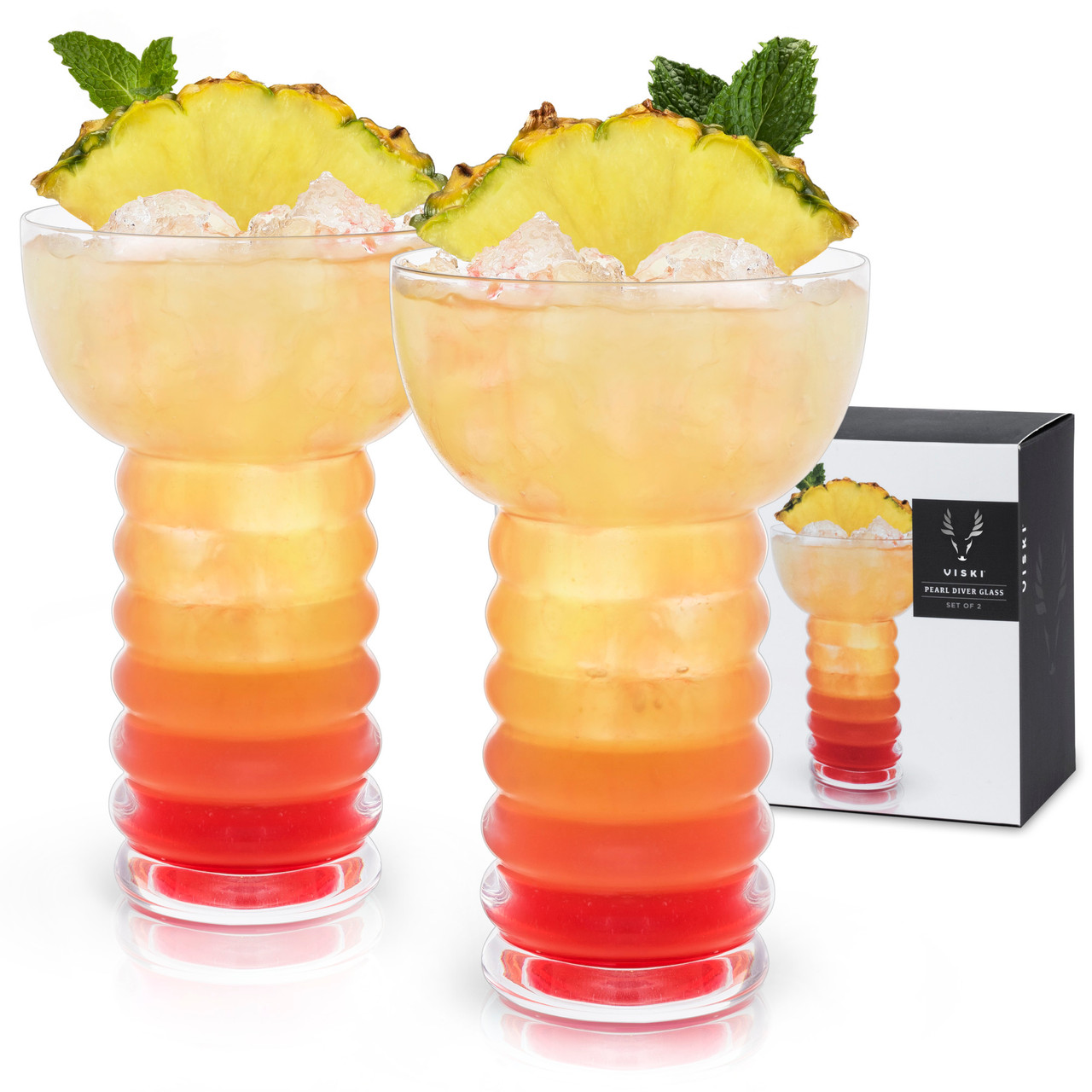Crystal Negroni Glasses by Viski, Set of 2 - Drinkware