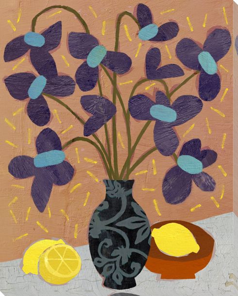 Table and Chairs Wrapped Canvas Giclee Print Wall Art - Wall Decor ...