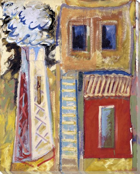 City Sketch Cityscape I Wrapped Canvas Giclee Print Wall Art - Wall ...