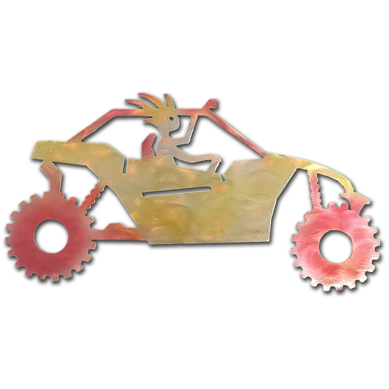 Single Kokopelli in UTV Side by Side Off-Road Vehicle Sunset Swirl ... Single Kokopelli in UTV Side by Side Off-Road Vehicle Sunset Swirl ...