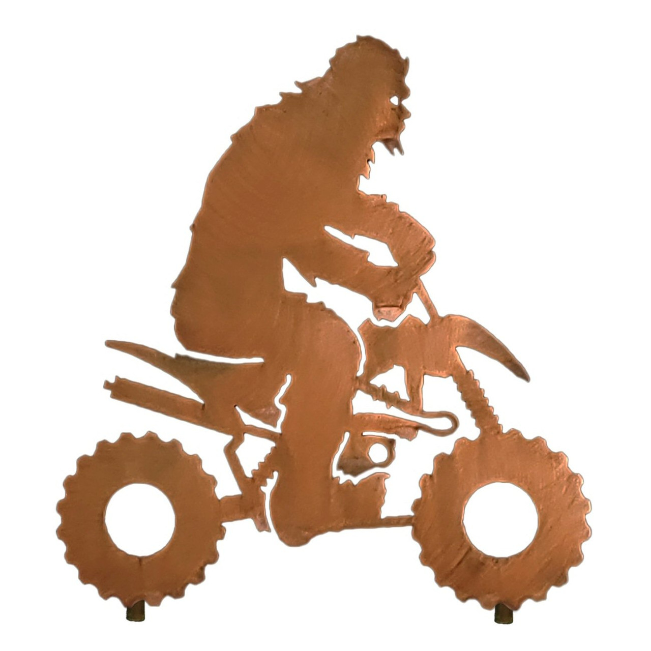 Bigfoot Sasquatch Putting | Rustic Metal Garden Yard Stake