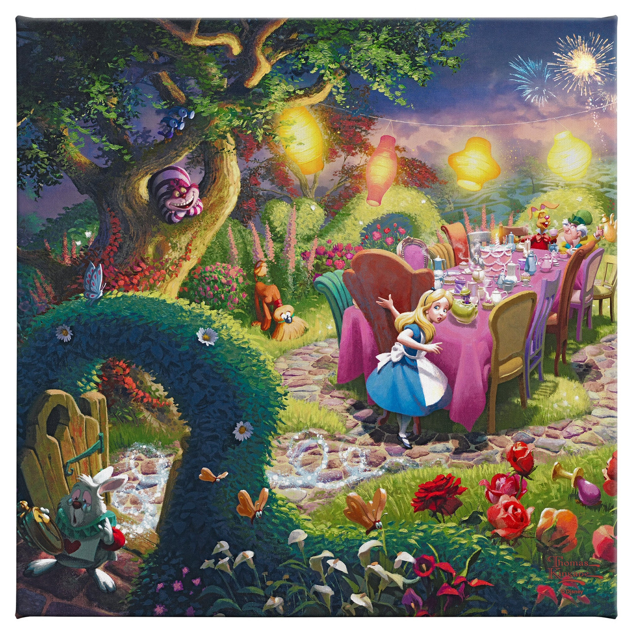Mad Hatter's Tea Party 2 Wrapped Canvas Giclee Print Wall Art ...