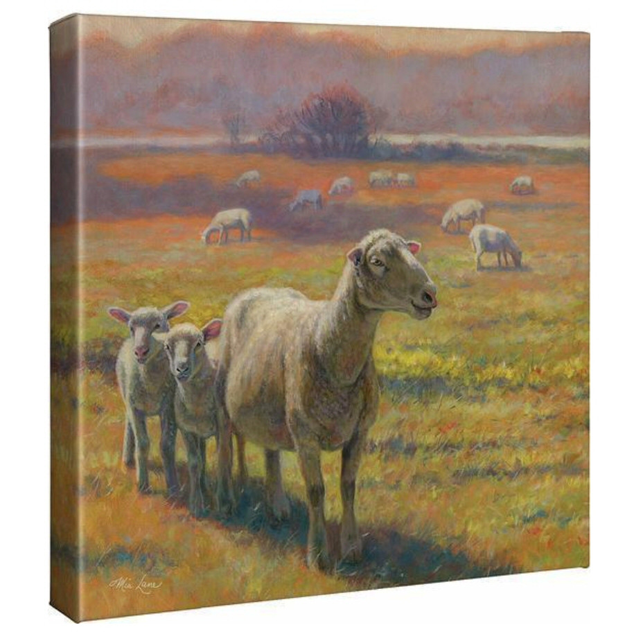 14" x 14" Above the Treetops Bighorn Sheep Wrapped Canvas Wall Art ...