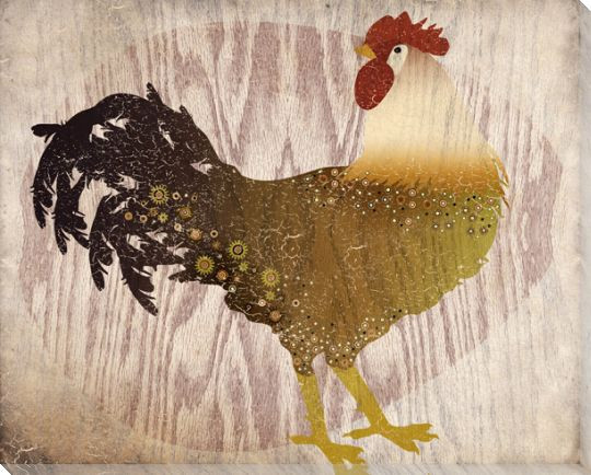 Chicken Bird Dance 2 Wrapped Canvas Giclee Print Wall Art - Wall Decor ...