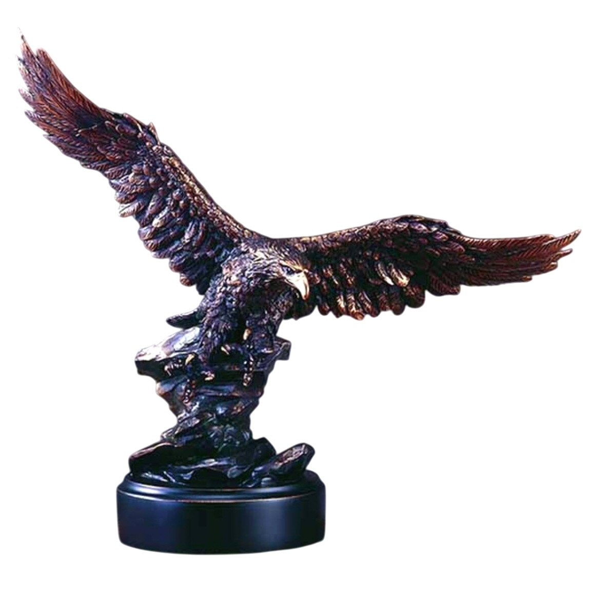 16" Majestic Eagle with His Wings Spread Out Statue | Bronze Sculpture ...