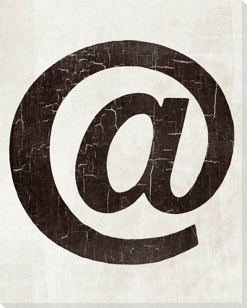 Bold Shapes At Sign Symbol Wrapped Canvas Giclee Print Wall Art - Wall ...