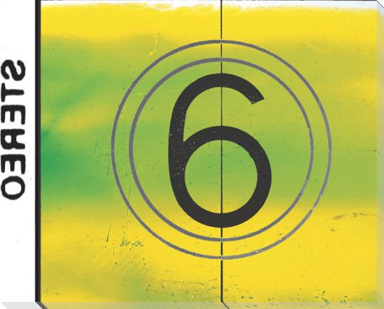 TV Countdown Number 6 Wrapped Canvas Giclee Print Wall Art | Silver ...