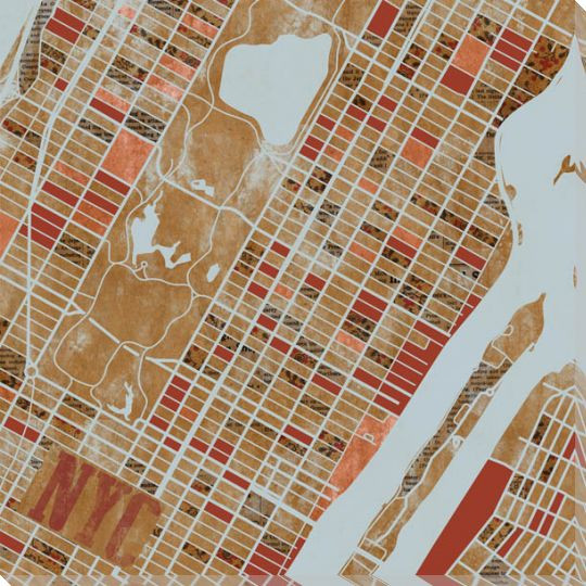 New York City Grid Map