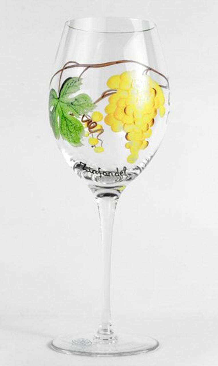 Dionysus Romanian Crystal White Zinfandel Wine Glasses Set Of 4