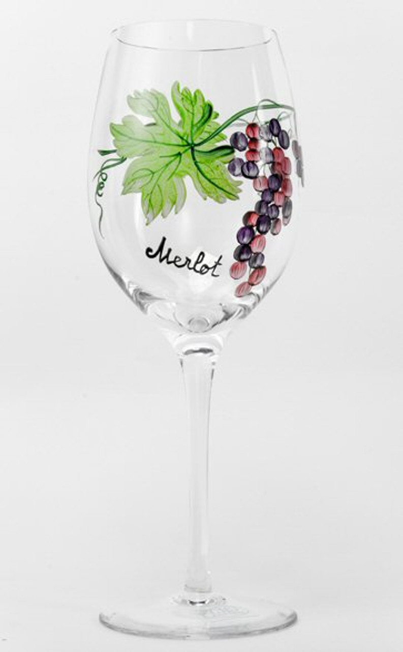 Dionysus Romanian Crystal Merlot Wine Glasses Set Of 4 Stemware