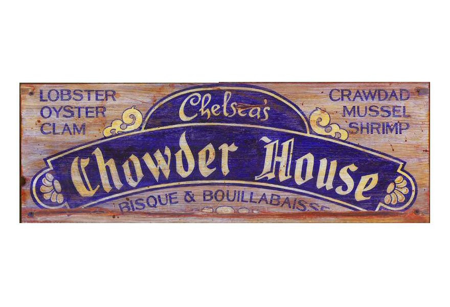 Customizable Chelseas Chowder House Vintage Style Wooden Sign ...