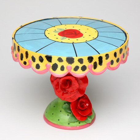 Roses Ceramic Cake Stand - Serveware - Tableware - Appletree Design