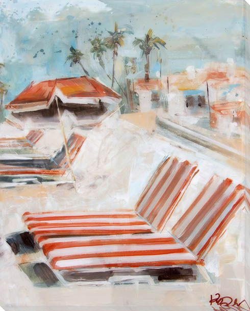 The Lounge Wrapped Canvas Giclee Art Print Wall Art - Wall Decor - Artwork