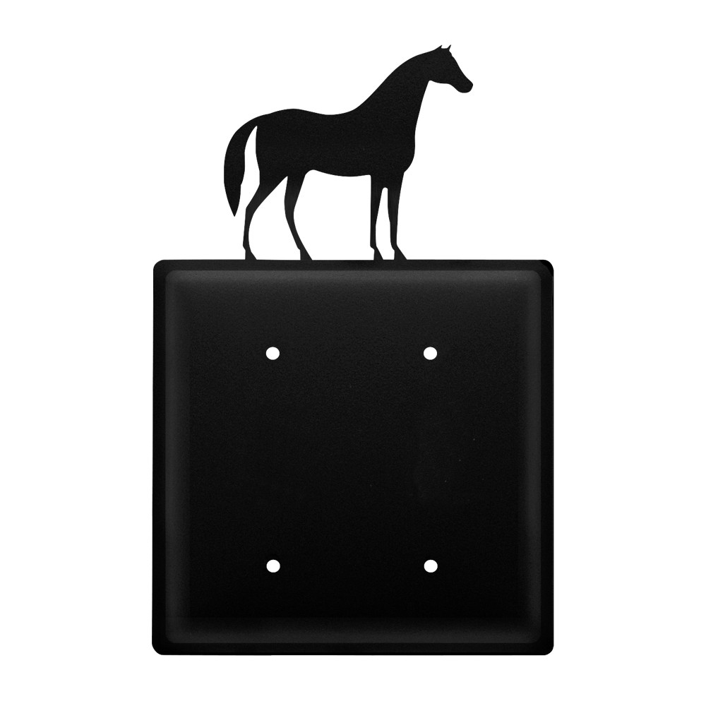 Horse Double Blank Switch Plate Cover - Wall Plate - Light Switch Cover