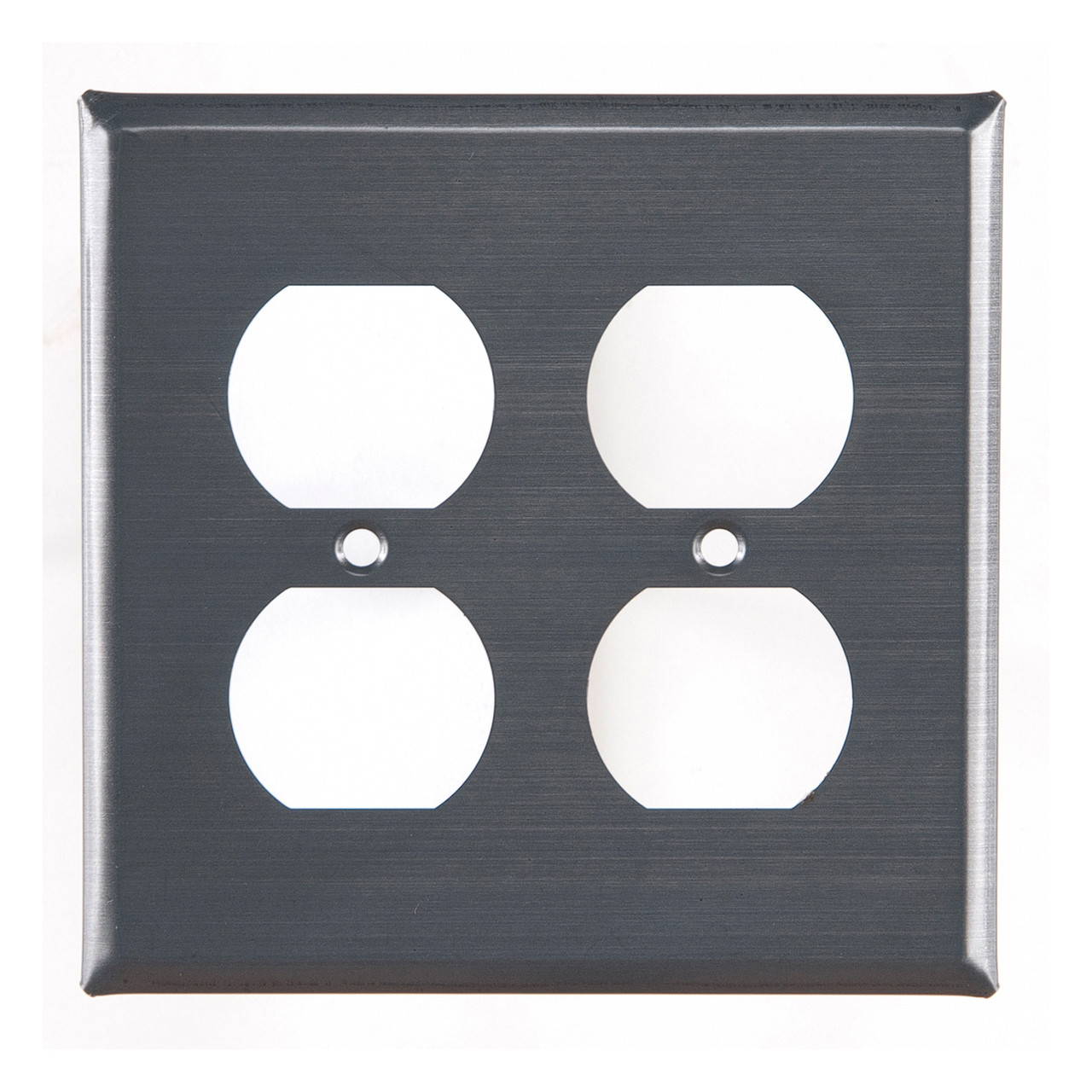 Plain Double Tin Outlet Cover in Country Tin - Wall Plate - Light ...