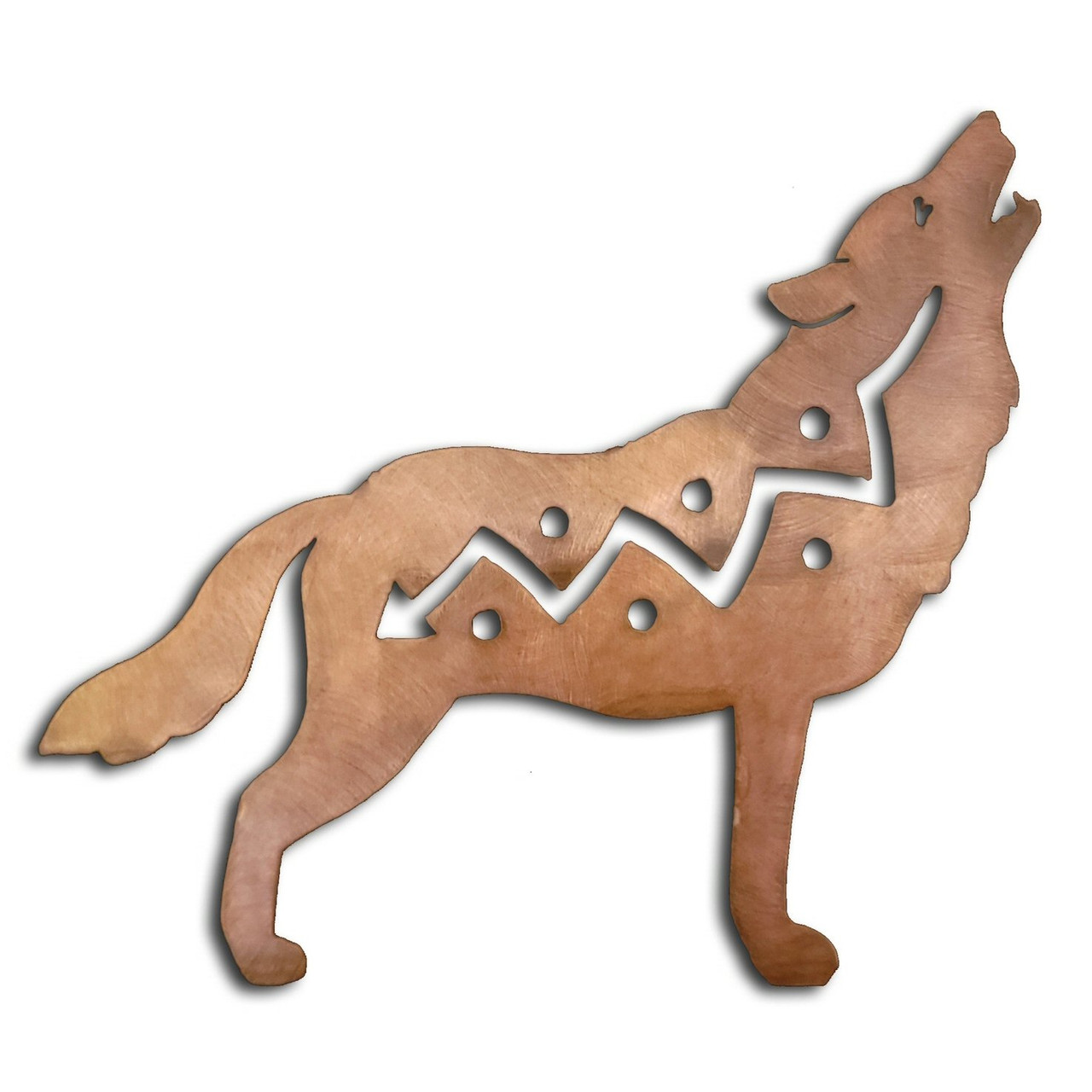 Wolf Rust Metal Wall Art - Southwest Wall Decor