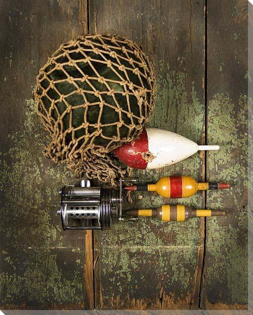 Float Wrapped Canvas Giclee Art Print Wall Art | Fishing Wall Decor