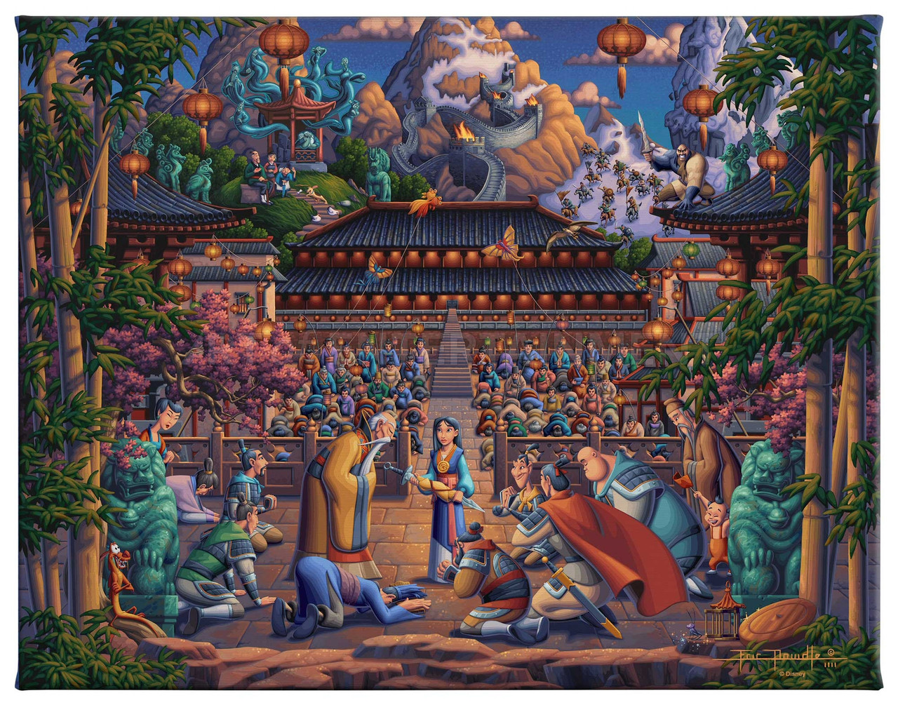 11" x 14" Disney Mulan the Face in the Mirror Wrapped Canvas Wall Art ...