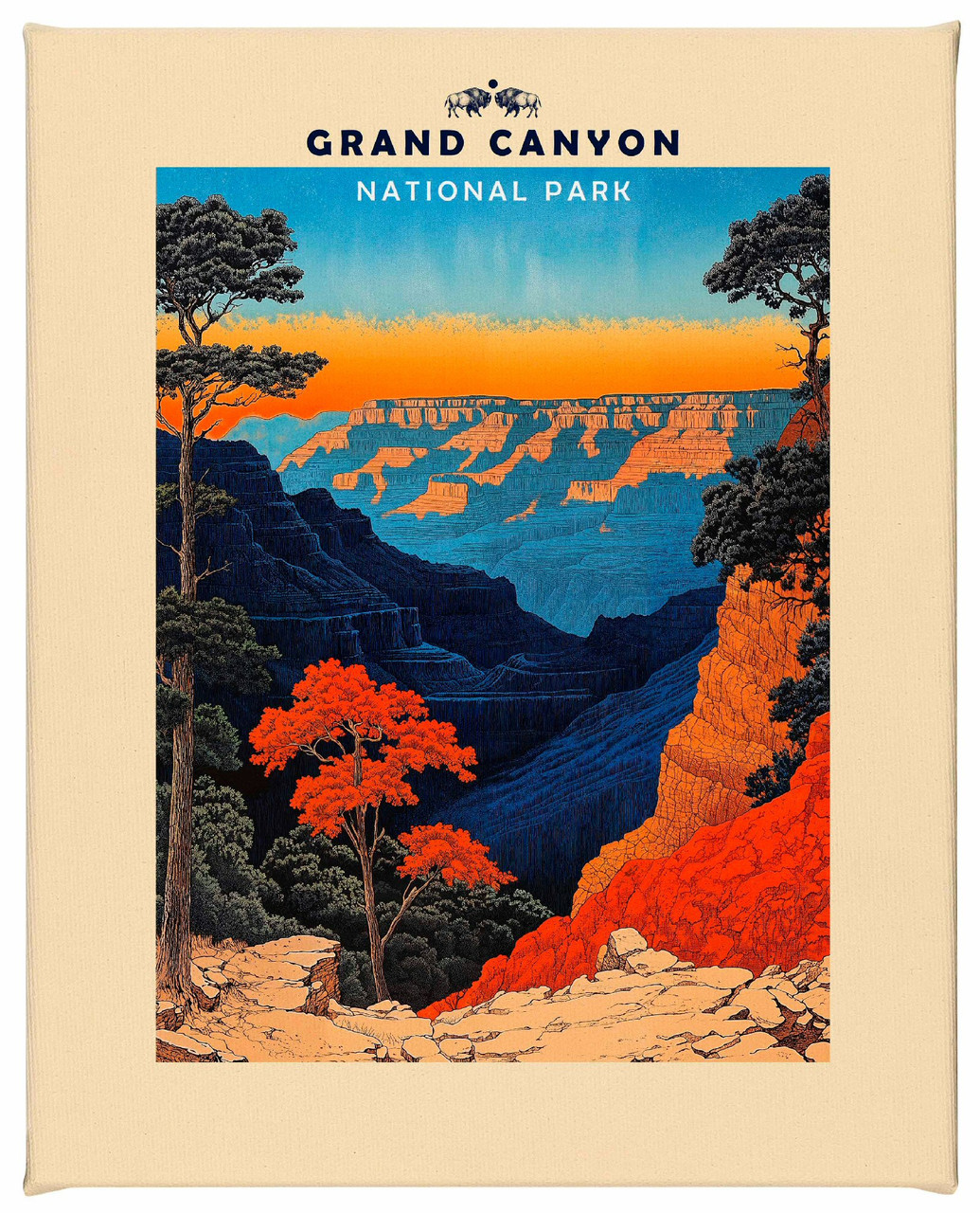 Grand Canyon National Park Wrapped Canvas Wall Art - Wall Decor