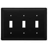 Plain Triple Toggle Metal Switch Plate Cover - Wall Plate - Light ...