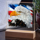 7.25" Let Freedom Ring Bald Eagle Acrylic LED Lighted Night Light ...