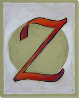 Block Letter Z Wrapped Canvas Giclee Print Wall Art | Script Wall ...