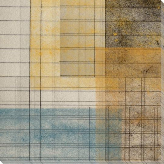 Grid Abstract Geometric 3 Wrapped Canvas Giclee Art Print Wall Art ...