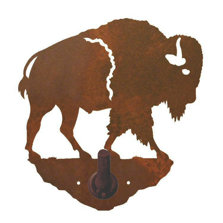 Buffalo Metal Robe Hook | Rustic Western Hardware