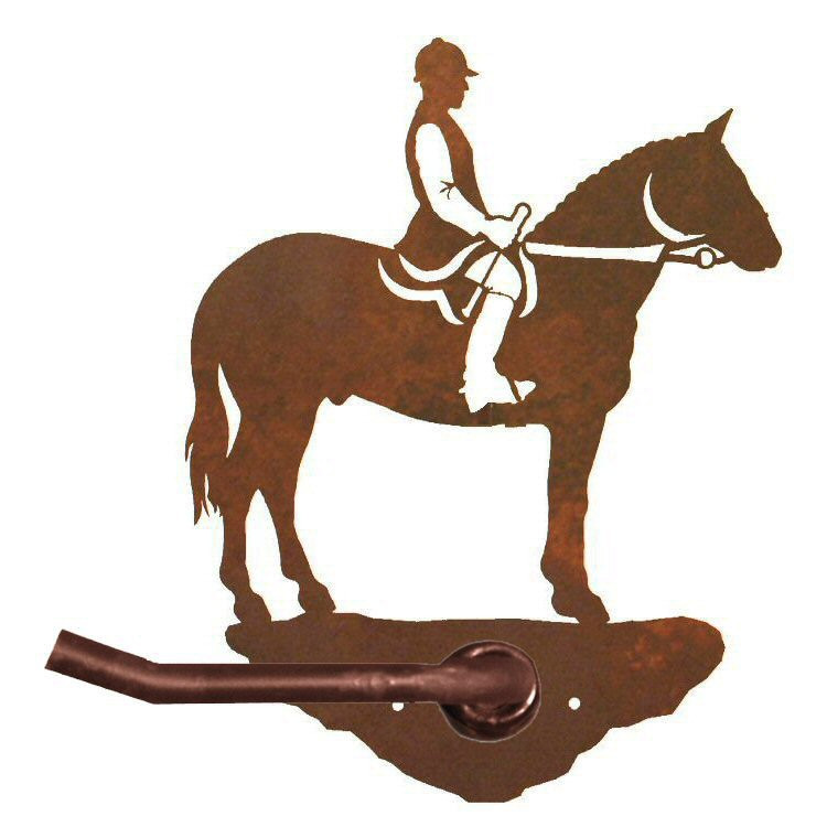 English Horse Rider Metal Toilet Paper Holder