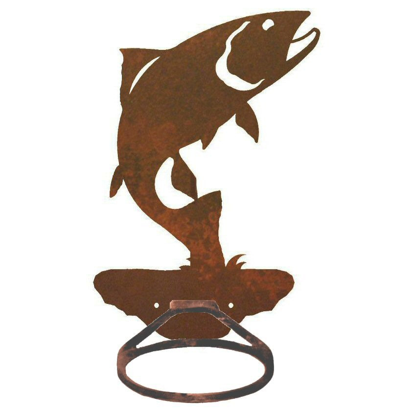 Bass Fish Metal Bath Towel Ring | Cabin Bathroom Accessory