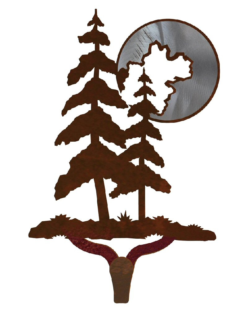 Pine Cones Burnished Large Metal Wall Hook | Woodland Rustic Decor