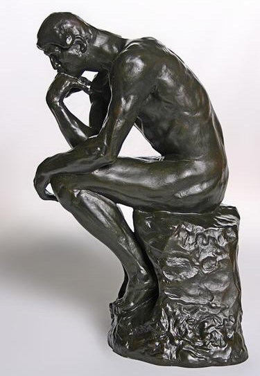 Miniature The Thinker Statue by Auguste Rodin - Museum Art Reproduction