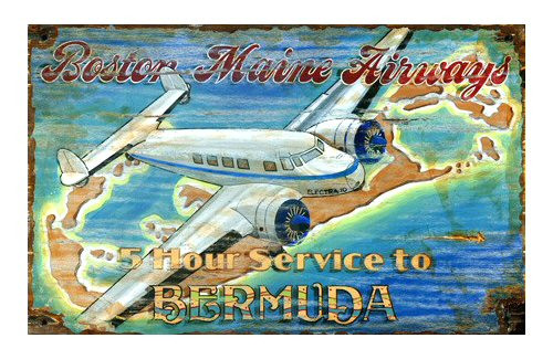 Customizable Lockheed Airplane Vintage Style Wooden Sign - Personalized ...