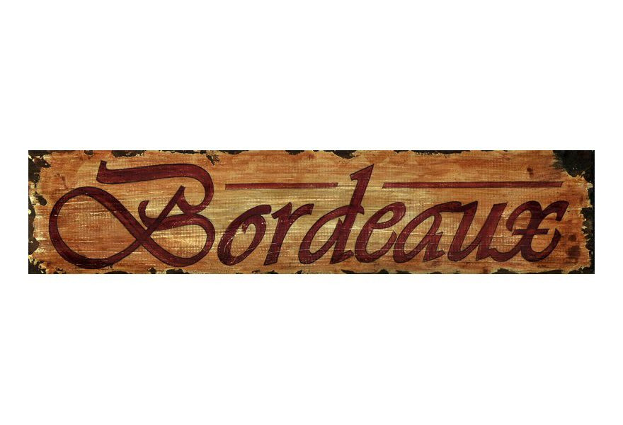 Customizable Bordeaux Vintage Style Wooden Sign - Personalized Retro ...