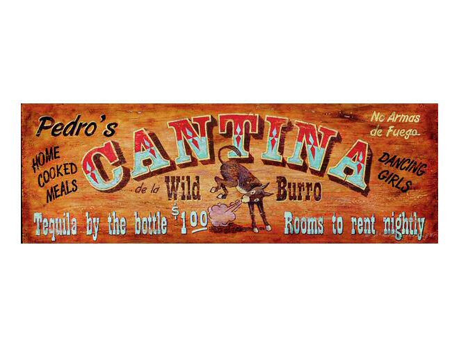 Customizable El Gato Cantina Vintage Style Wooden Sign - Personalized ...