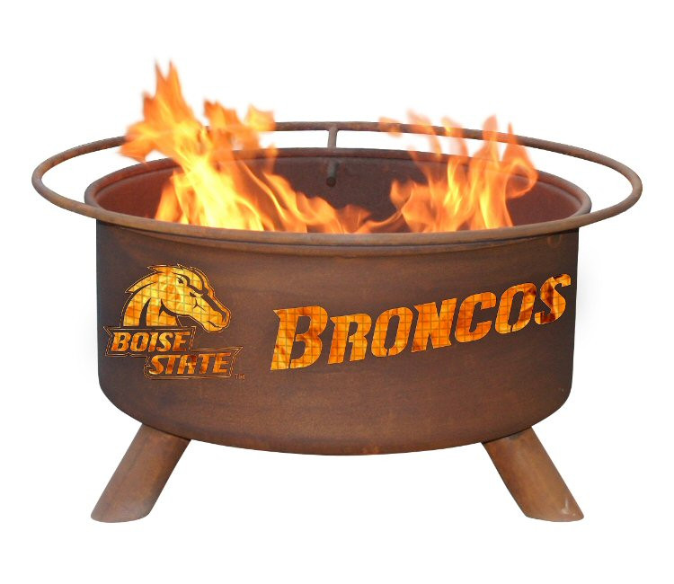 Boise State University Broncos Metal Fire Pit - Outdoor Accessories