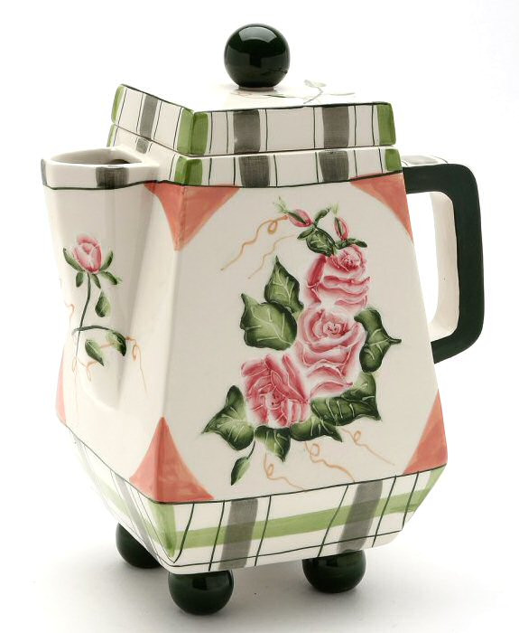 Romantic Rose Ceramic Teapot - Tableware - Cosmos