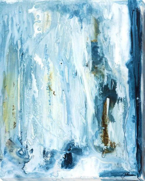 Living Water 85 Wrapped Canvas Giclee Art Print Wall Art | Contemporary ...