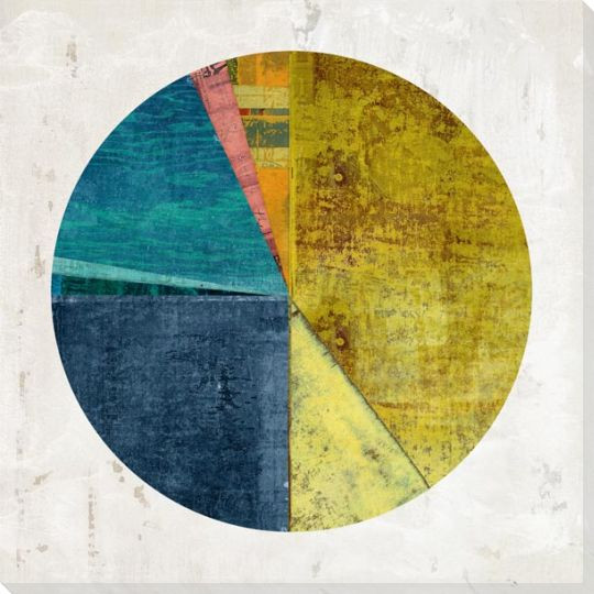 Pie Chart Construction 4 Wrapped Canvas Giclee Art Print Wall Art ...