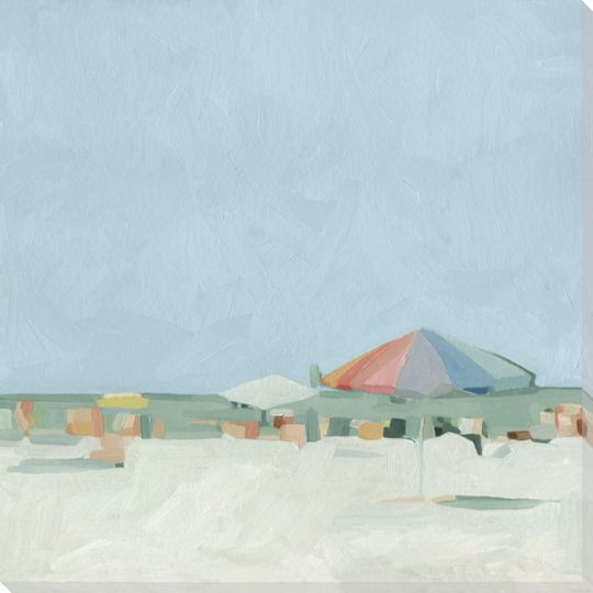 Summer Palette II Wrapped Canvas Giclee Art Print Wall Art | Beach Wall ...