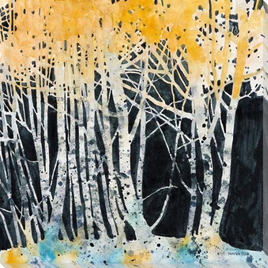 Arbor Mistique Trees 2 Wrapped Canvas Giclee Art Print Wall Art ...