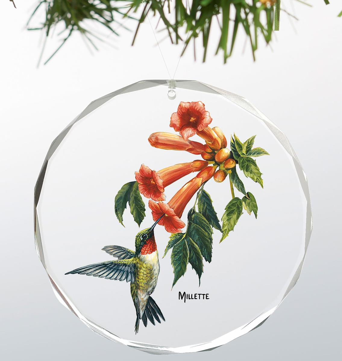 Hummingbird Christmas Tree Ornaments, Set of 4 - Christmas Decorations ...