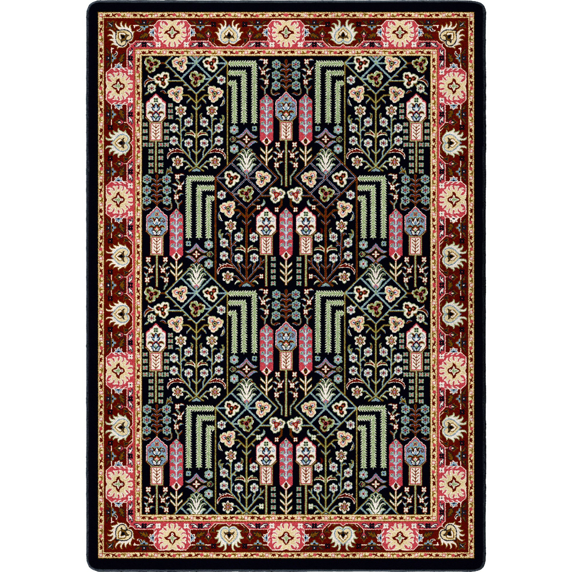 4' x 5' Passage Classic Rectangle Nylon Area Rug - Floor Rug - American ...
