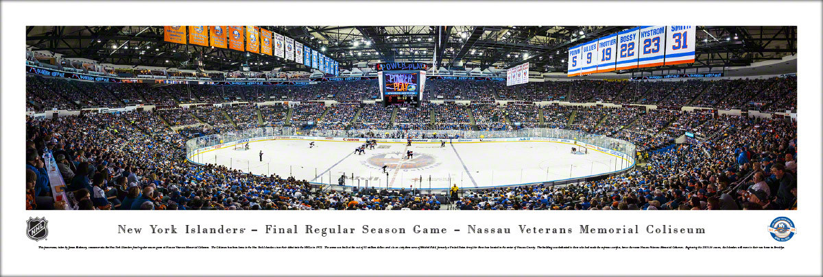 New York Islanders Hockey Inaugural Game at UBS Arena Panoramic Art ...