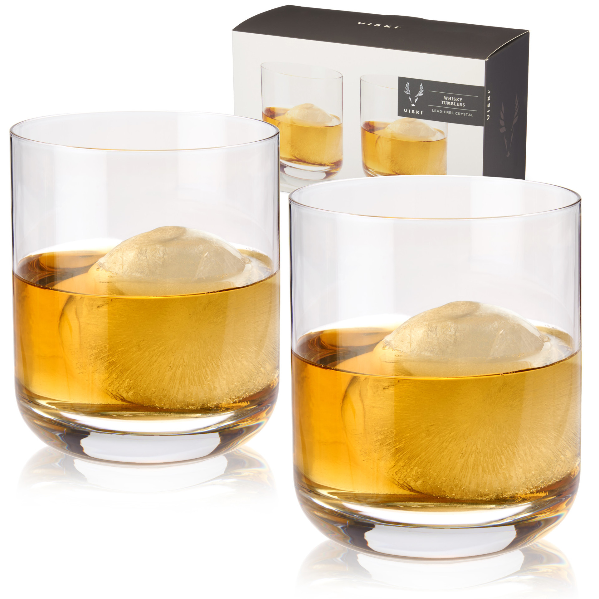 Globe Whiskey Tumblers By Viski Set Of 2 Drinkware