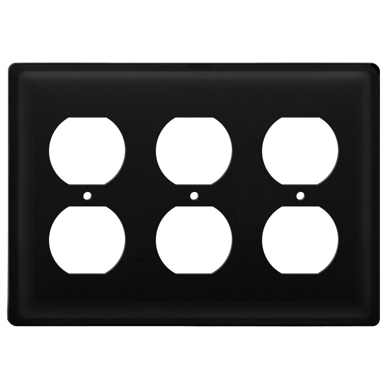 Plain Triple Metal Outlet Cover - Wall Plate - Light Switch Cover
