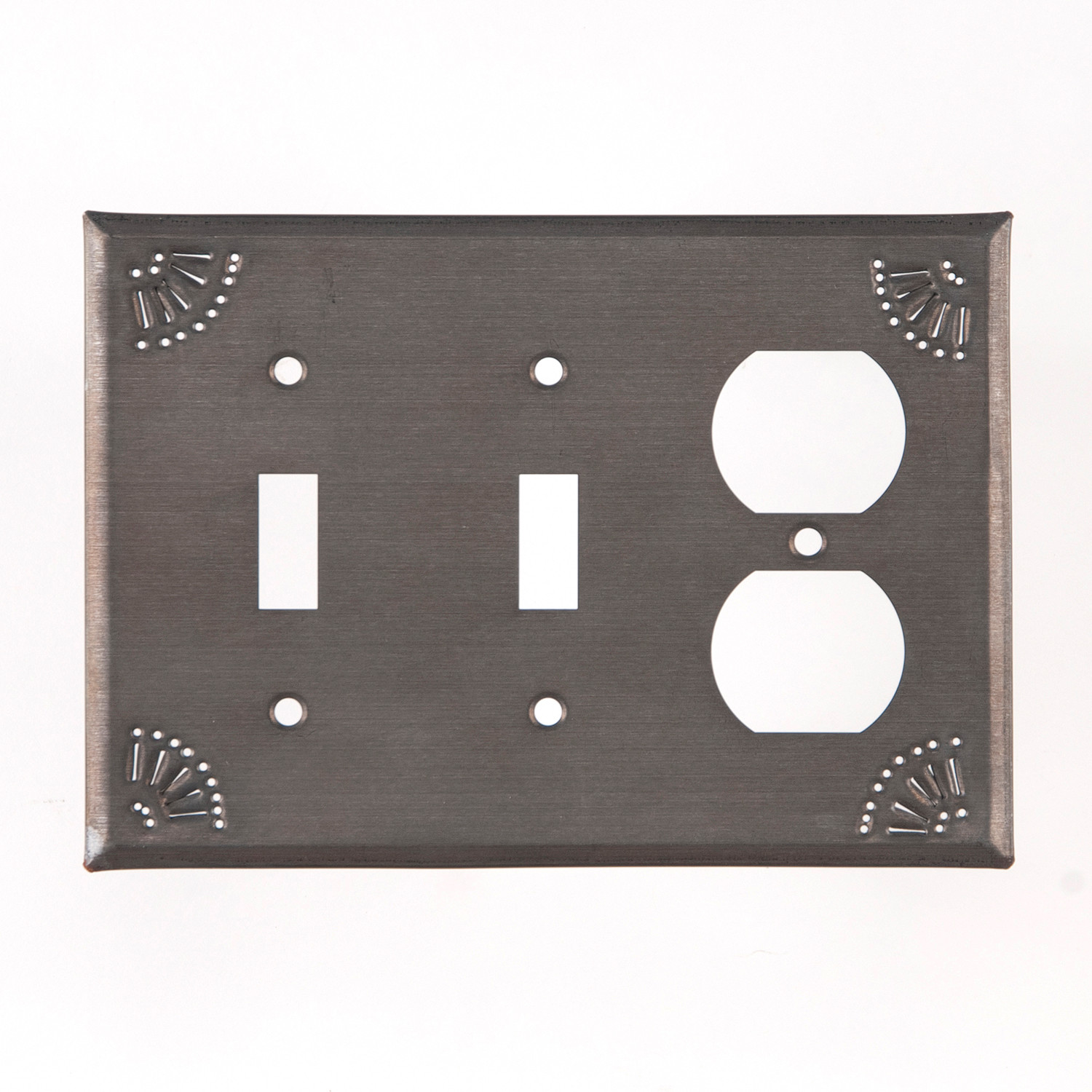 Triple Combo Chisel Punched Double Toggle & Single Outlet Tin Switch ...