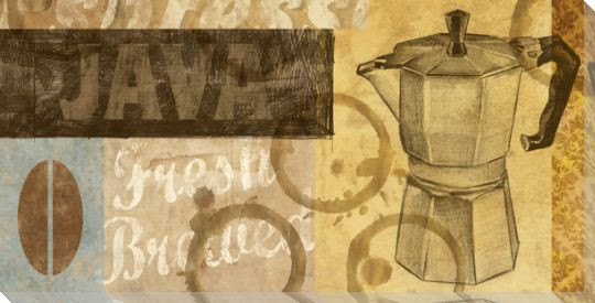 Java Wrapped Canvas Giclee Print Wall Art | Food & Beverage Wall Decor